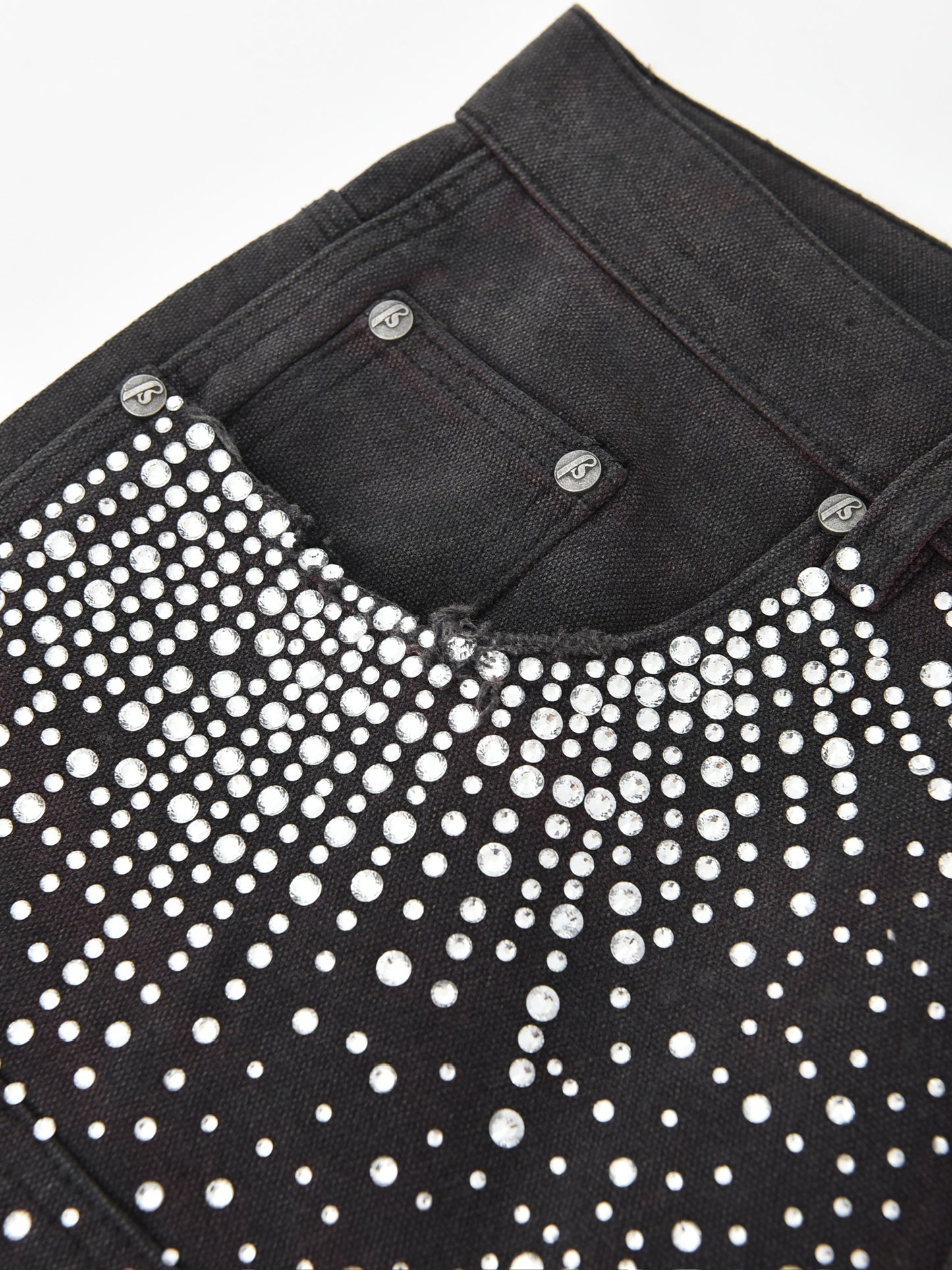Redial 20k Diamond Jorts in Washed Black – Birth Of Royal Child