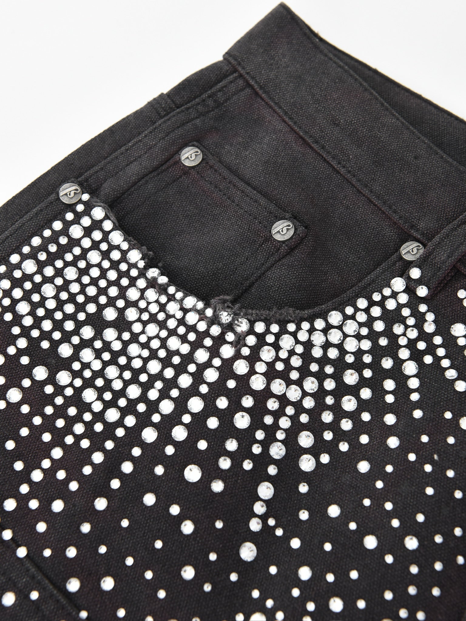Redial 20k Diamond Jorts in Washed Black – Birth Of Royal Child