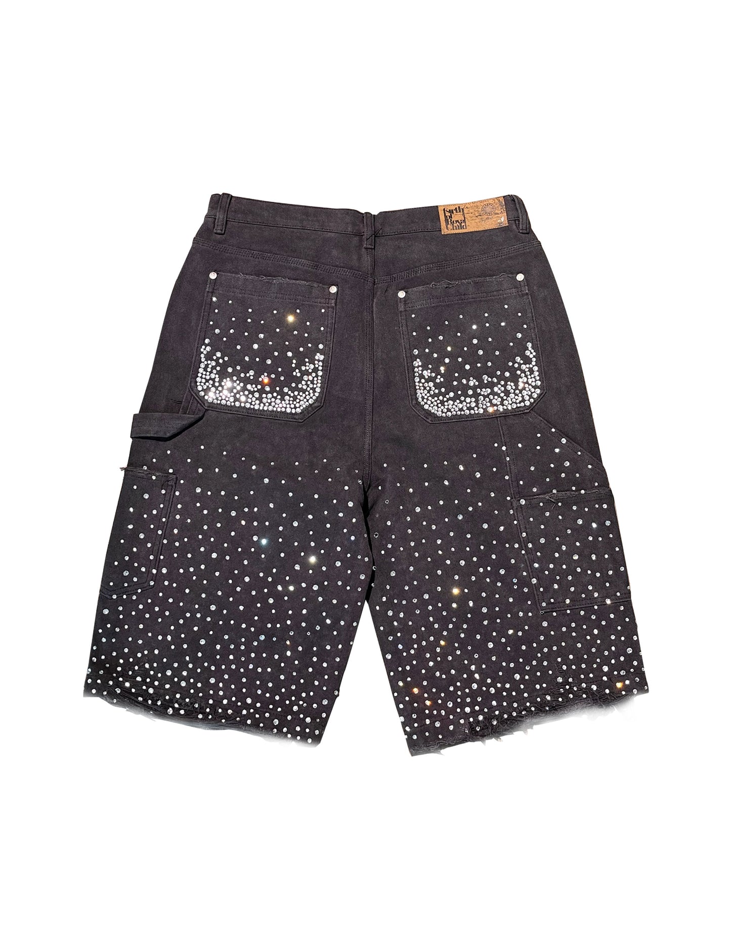 Redial 20k Diamond Jorts in Washed Black – Birth Of Royal Child
